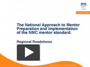 The National Approach to Mentor Preparation and implementation of the ...