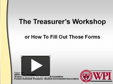 PPT – The Treasurer PowerPoint presentation | free to download - id ...