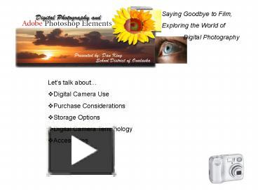 Saying Goodbye to Film, presentation | free to view