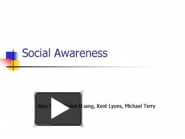 Social Awareness presentation | free to view