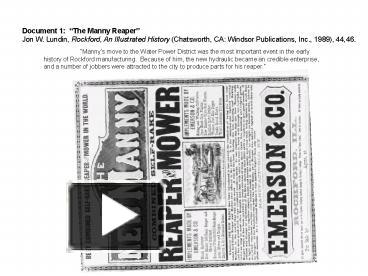 PPT – Document 1: The Manny Reaper PowerPoint presentation | free to ...