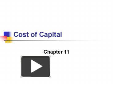 PPT – Cost of Capital PowerPoint presentation | free to view - id: c12b ...