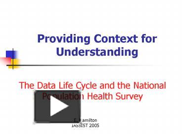 PPT – Providing Context for Understanding PowerPoint presentation ...