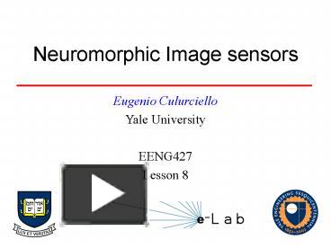Neuromorphic Image sensors presentation | free to view