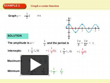 PPT – Graph a cosine function PowerPoint presentation | free to view ...