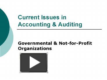 PPT – Current Issues in Accounting PowerPoint presentation | free to ...