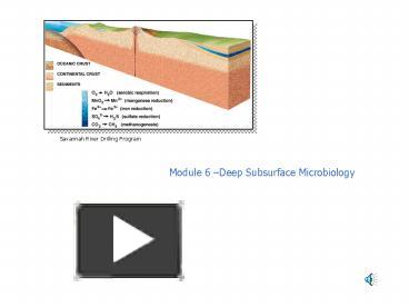 Deep Subsurface Microbiology presentation | free to view