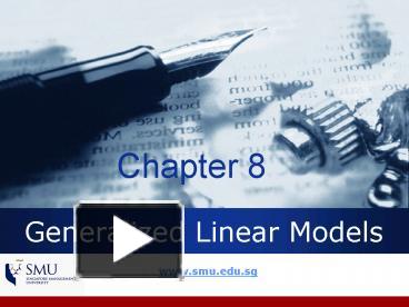 Generalized Linear Models presentation | free to view