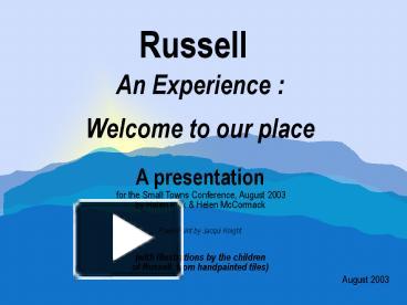 Russell presentation | free to download