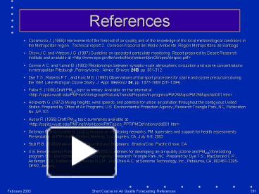 PPT – References PowerPoint presentation | free to view - id: c47e9-ZDc1Z
