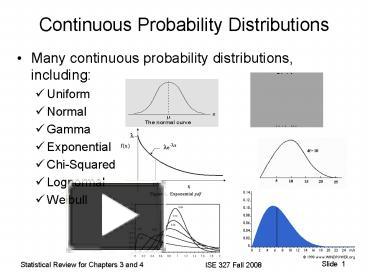 PPT – Continuous Probability Distributions PowerPoint presentation ...