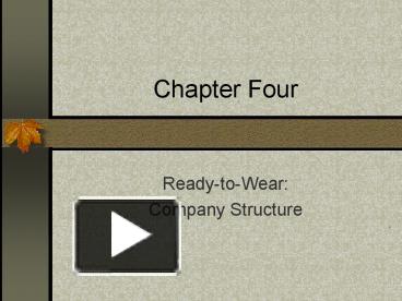 PPT – Chapter Four PowerPoint presentation | free to view - id: c497-MjBmO