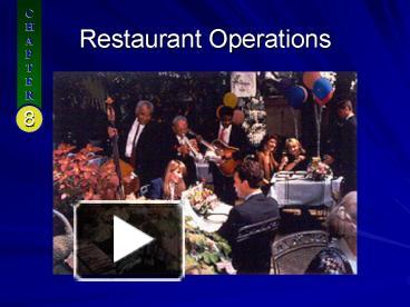 PPT – Restaurant Operations PowerPoint presentation | free to view - id ...
