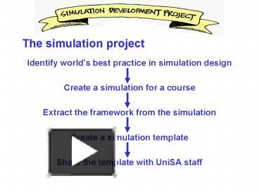 The simulation project presentation | free to view