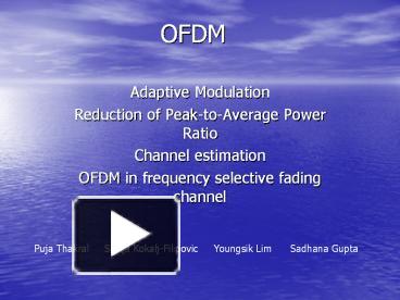 OFDM presentation | free to download