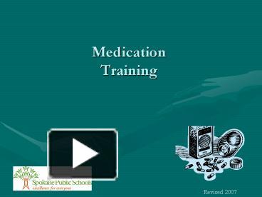 PPT – Medication Training PowerPoint presentation | free to view - id ...