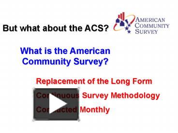 PPT – But what about the ACS PowerPoint presentation | free to view ...