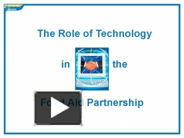 PPT – The Role of Technology in the Food Aid Partnership PowerPoint ...