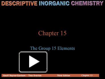 PPT – The Group 15 Elements PowerPoint presentation | free to download ...