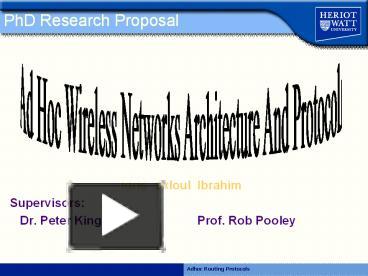 PPT – PhD Research Proposal PowerPoint presentation | free to download ...