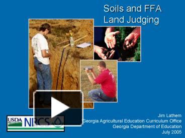 Soils and FFA Land Judging presentation | free to view