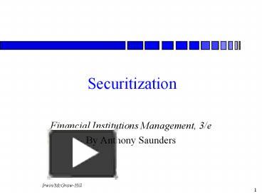 Securitization presentation | free to view