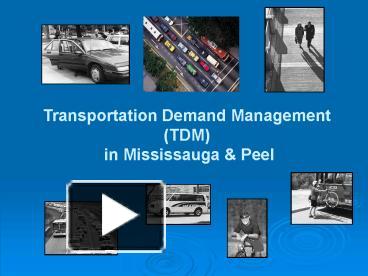 Transportation Demand Management TDM presentation | free to view