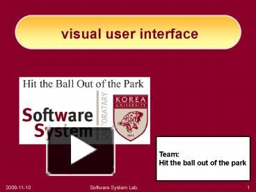 PPT – visual user interface PowerPoint presentation | free to view - id ...