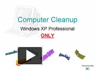 Computer Cleanup presentation | free to view
