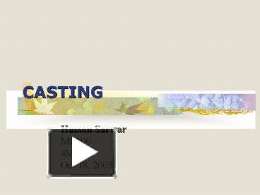 CASTING presentation | free to download