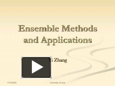 PPT – Ensemble Methods and Applications PowerPoint presentation | free ...