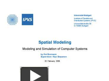 Spatial Modeling presentation | free to view