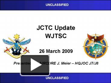 PPT – JCTC ENABLING STUDY WORKING GROUP PowerPoint presentation | free ...