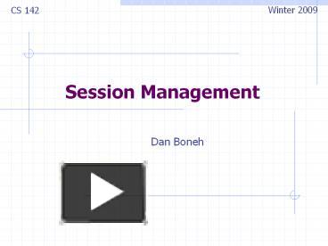 Session Management presentation | free to download