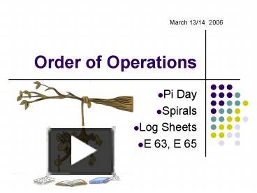PPT – Order of Operations PowerPoint presentation | free to view - id ...