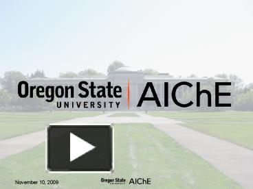 OSU AIChE Template presentation | free to view