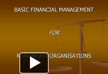 BASIC FINANCIAL MANAGEMENT presentation | free to view