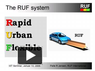 The RUF system presentation | free to view