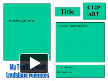 PPT – CLIP ART PowerPoint presentation | free to download - id: cb6b-ZDdiO