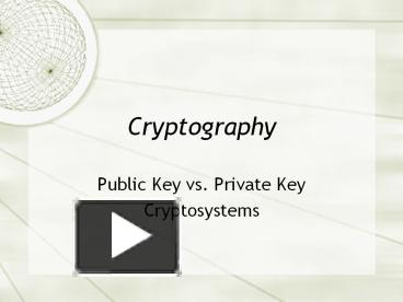 Cryptography presentation | free to download