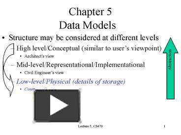 Data Models presentation | free to view