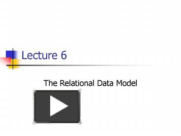 PPT – The Relational Data Model PowerPoint presentation | free to view ...