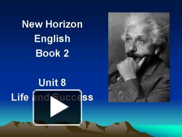 New Horizon presentation | free to view