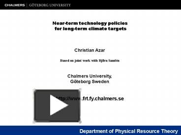 PPT – Christian Azar PowerPoint presentation | free to download - id ...