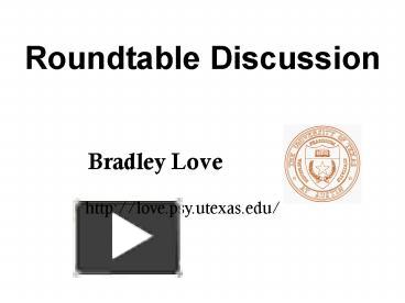 Roundtable Discussion presentation | free to view