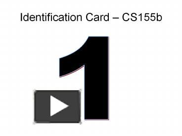 Identification Card presentation | free to download