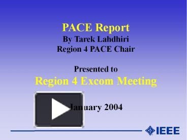 PPT – PACE Report PowerPoint presentation | free to download - id ...