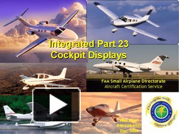 PPT – Integrated Part 23 Cockpit Displays PowerPoint presentation ...