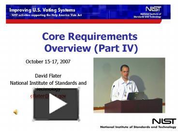 PPT – Core Requirements Overview Part IV PowerPoint presentation | free ...