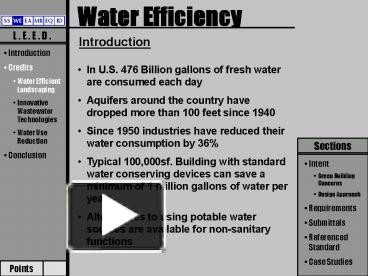 Water Efficiency presentation | free to view